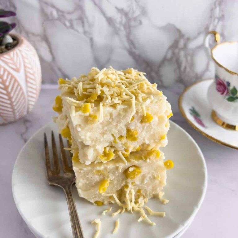 Creamy Maja Blanca with Cheese - Curious Flavors