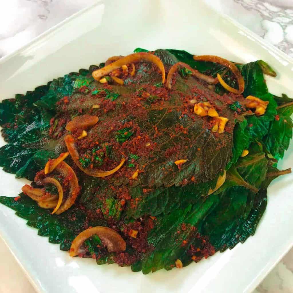 Perilla Leaves Kimchi (Kkaennip Kimchi) - Curious Flavors