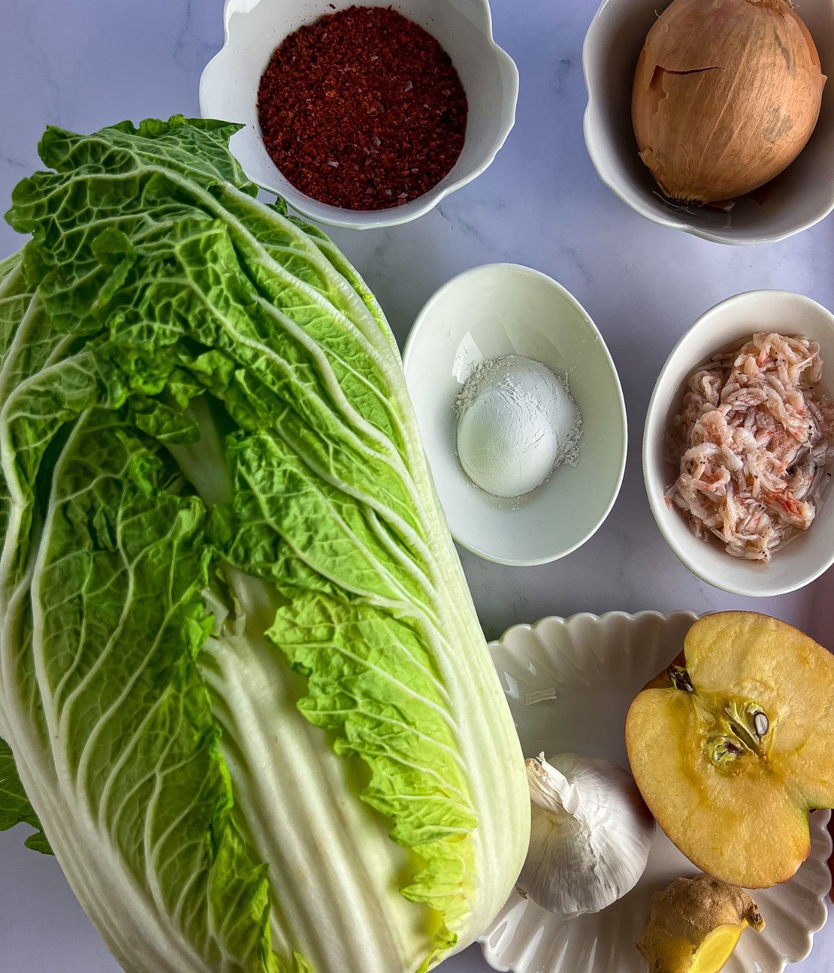 Easy Korean Napa Cabbage Kimchi - Curious Flavors