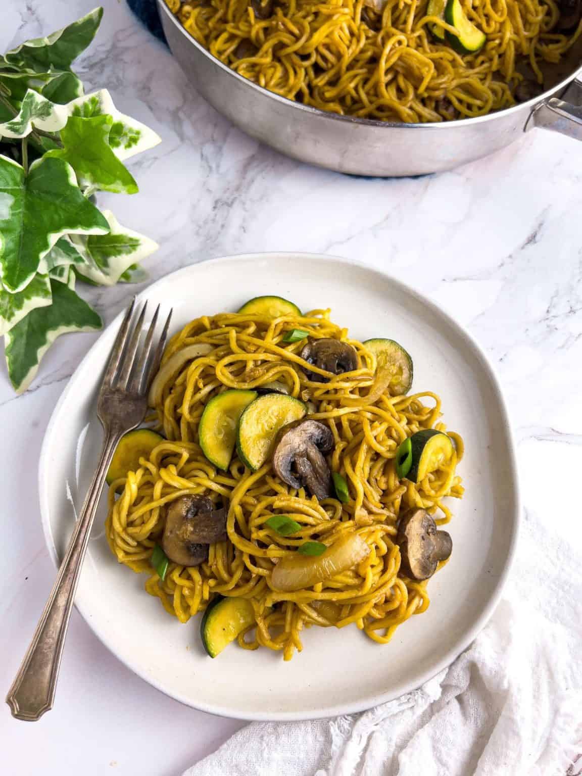 Veggie Yakisoba Recipe - Curious Flavors