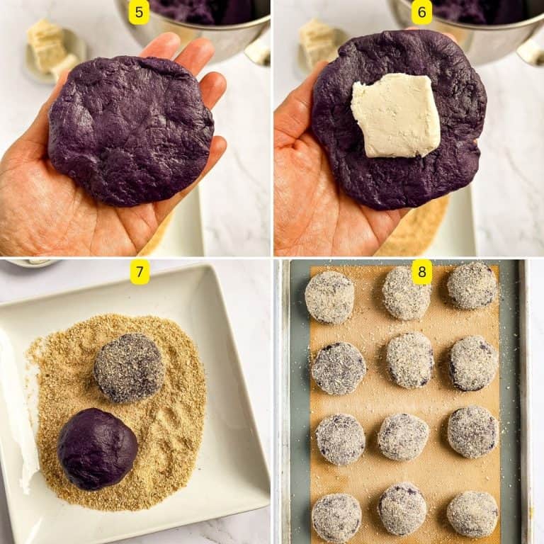 Ube Cheese Pandesal (Purple Bread Roll) - Curious Flavors