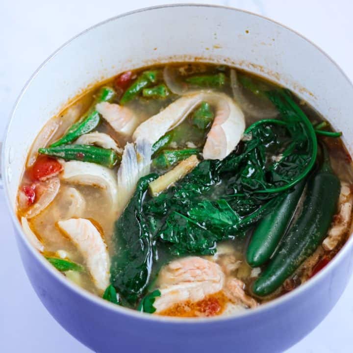 Miso Salmon Belly Sinigang - Curious Flavors