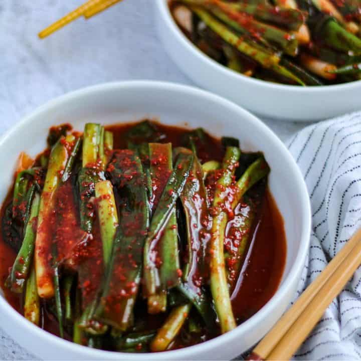 Spring Green Onion Kimchi (Pa-Kimchi) - Curious Flavors