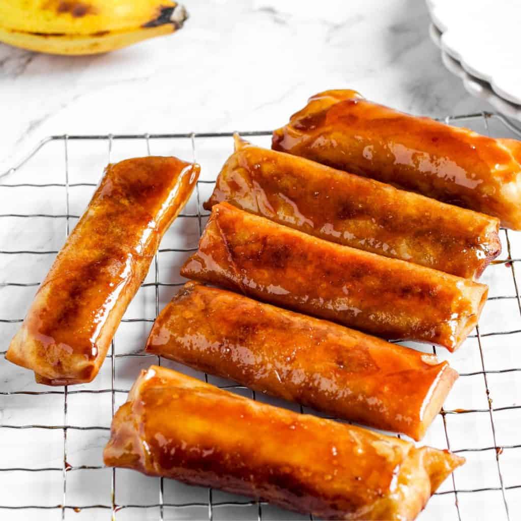 Banana Turon (Banana Spring Roll) - Curious Flavors