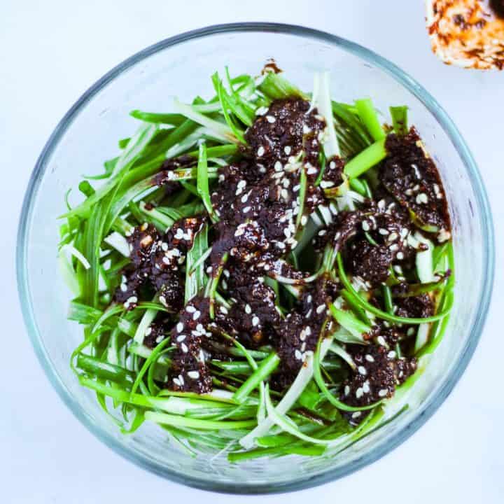 Korean Green Onion Salad (Pa Muchim) - Curious Flavors