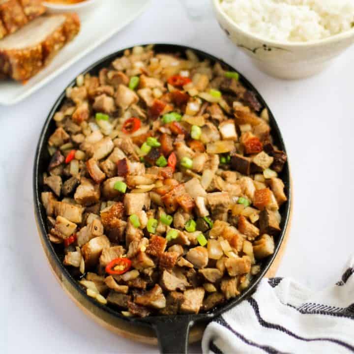 Easy Pork Belly Sisig - Curious Flavors