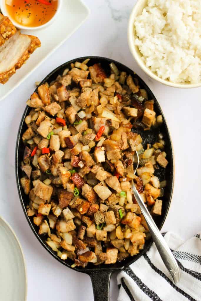 Easy Pork Belly Sisig - Curious Flavors