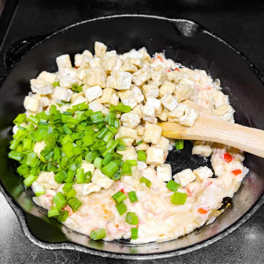 Tofu Sisig with Mayonnaise and Oyster Sauce - Curious Flavors